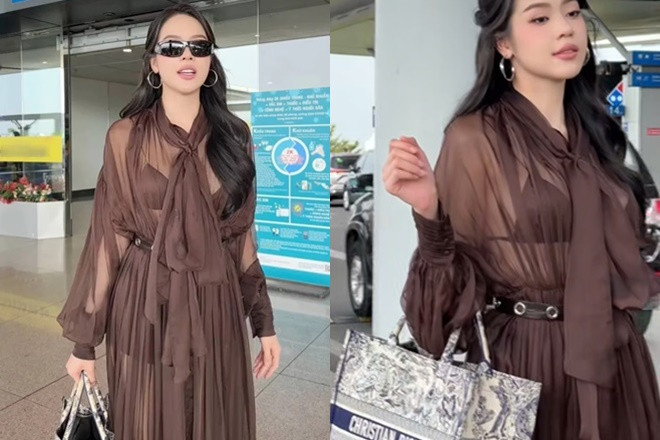 Hoa hậu Thanh Thủy gây tranh cãi khi mặc đồ mỏng tang, lộ hết nội y ra ...