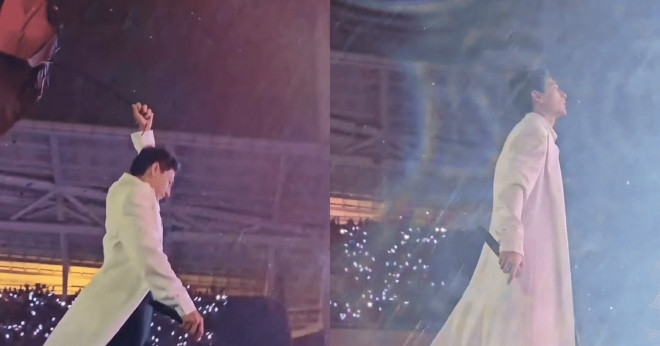 ISAAC sải bước giữa làn mưa trắng xoá với thần thái ngút ngàn gây sốt