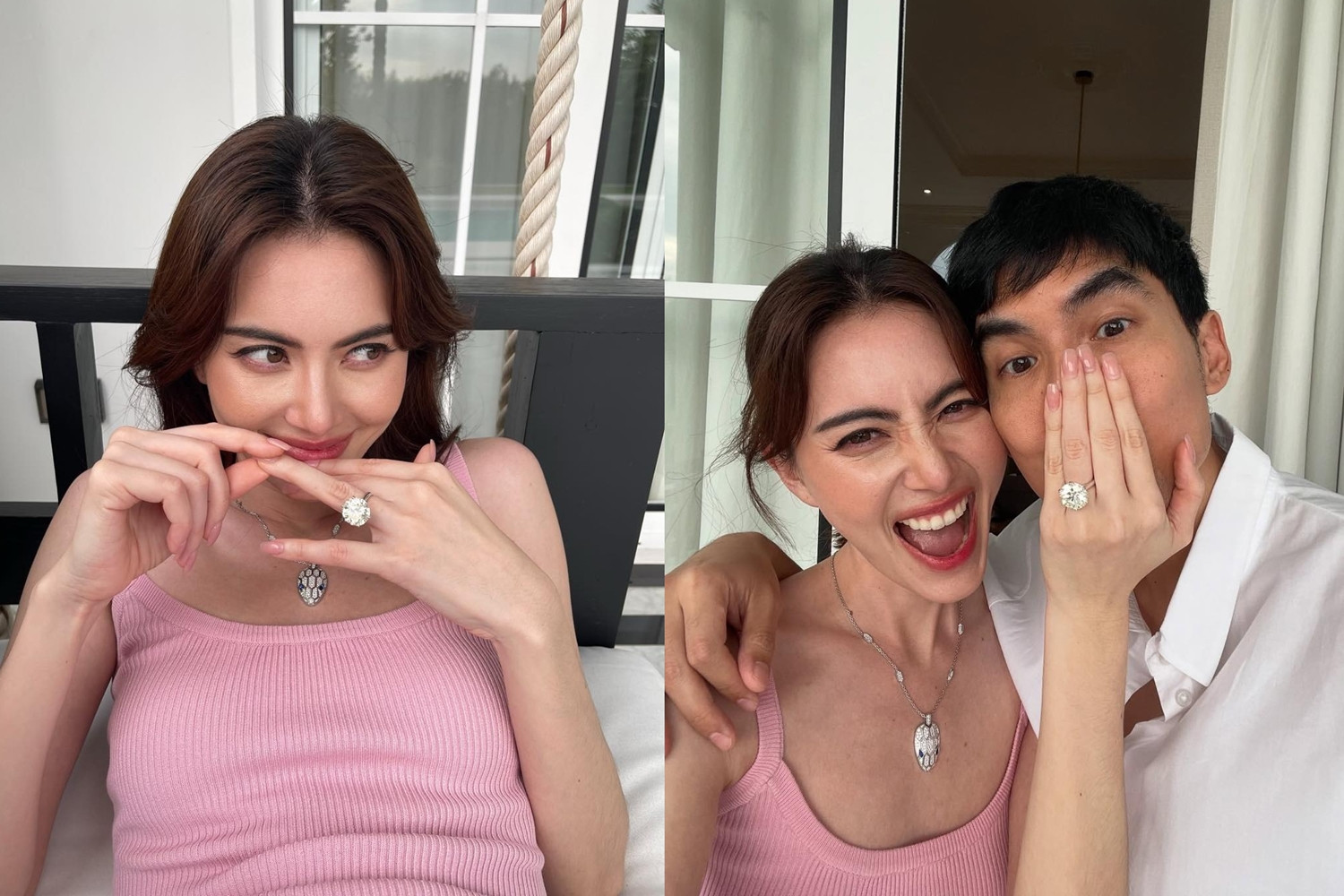 Mai Davika được cầu hôn, khoe nhẫn kim cương khủng