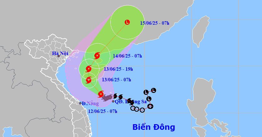 Tin bão số 1 mới nhất: Tiếp tục tăng cấp, đi vào vịnh Bắc Bộ