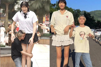 Chàng trai tí hon yêu say đắm cô gái khổng lồ cao 2m2, lý do ai cũng ...