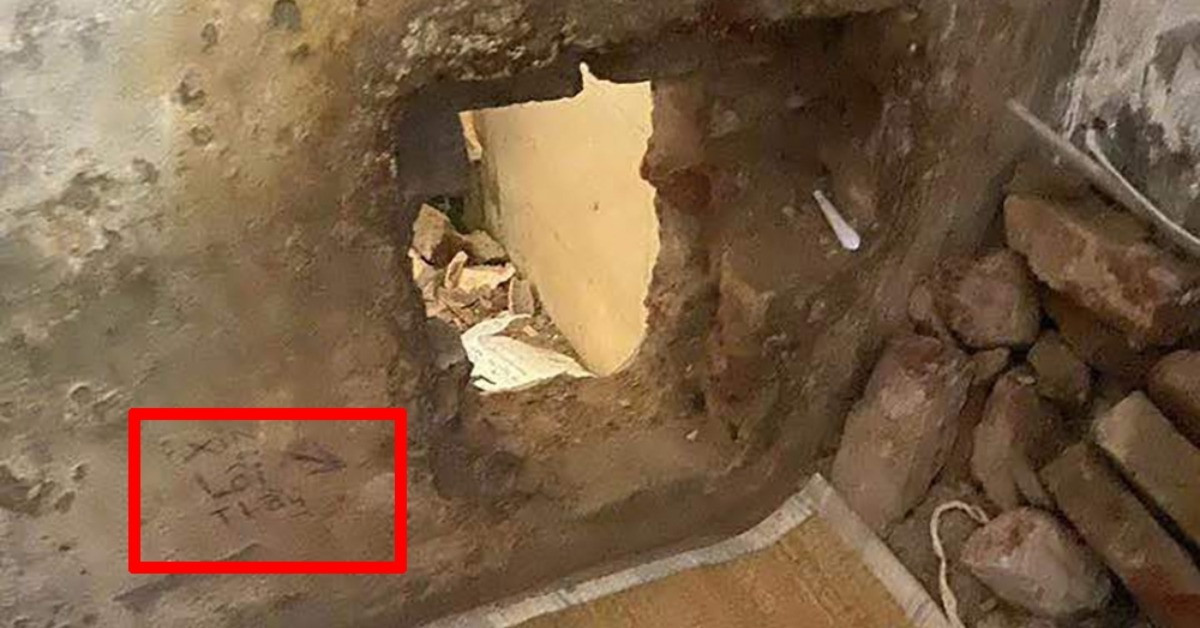 Hai phạm nhân ở Hà Nội khoét tường bỏ trốn, phát hiện dòng chữ tại hiện ...