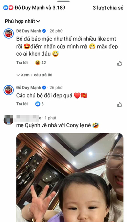 Đỗ Duy Mạnh ra mặt nhắc nhở khi vợ vô số lần bị chê phong cách ăn mặc lạ